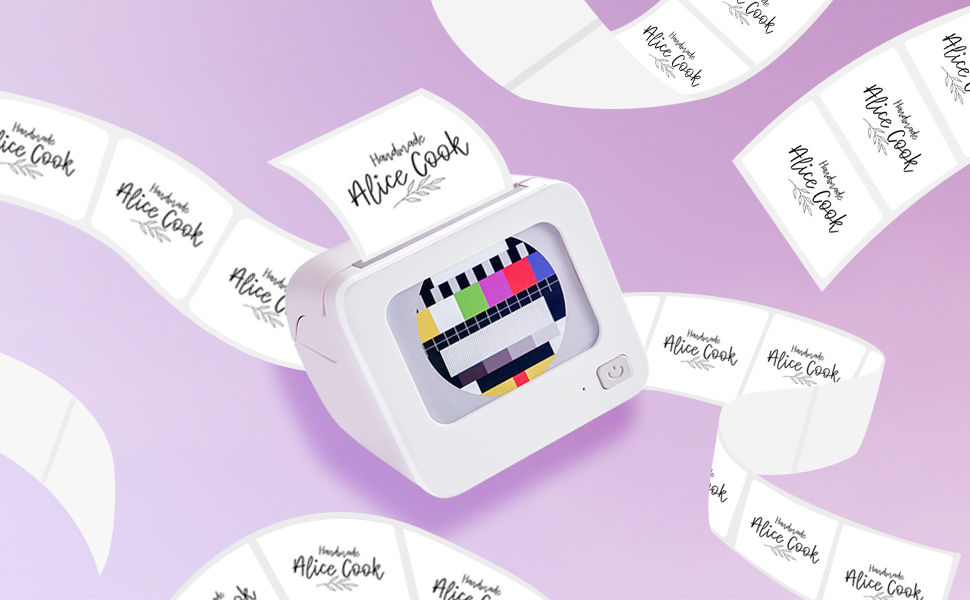 VOZY BQ1 Label Printer Portable Bluetooth Smart Label Inkless Label ...