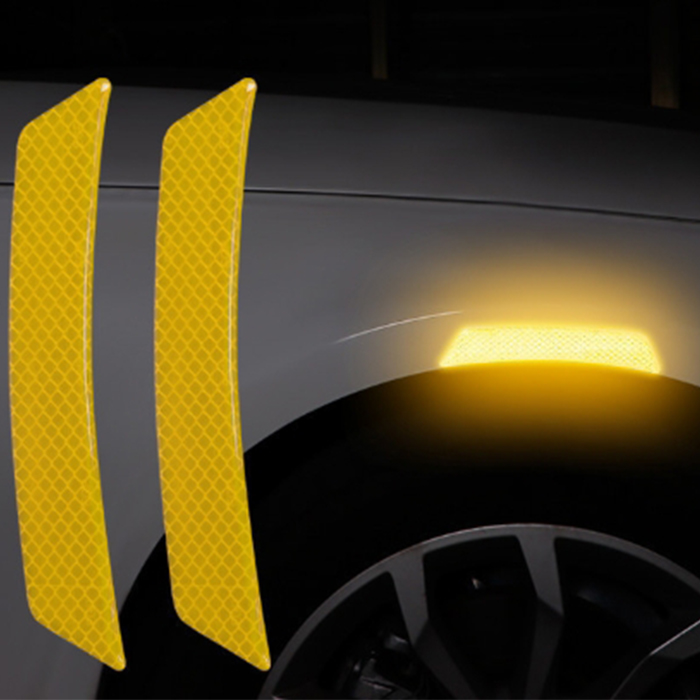 A 2 Pcs Car Reflective Stickers - Universal Warning Patches for SUV ...