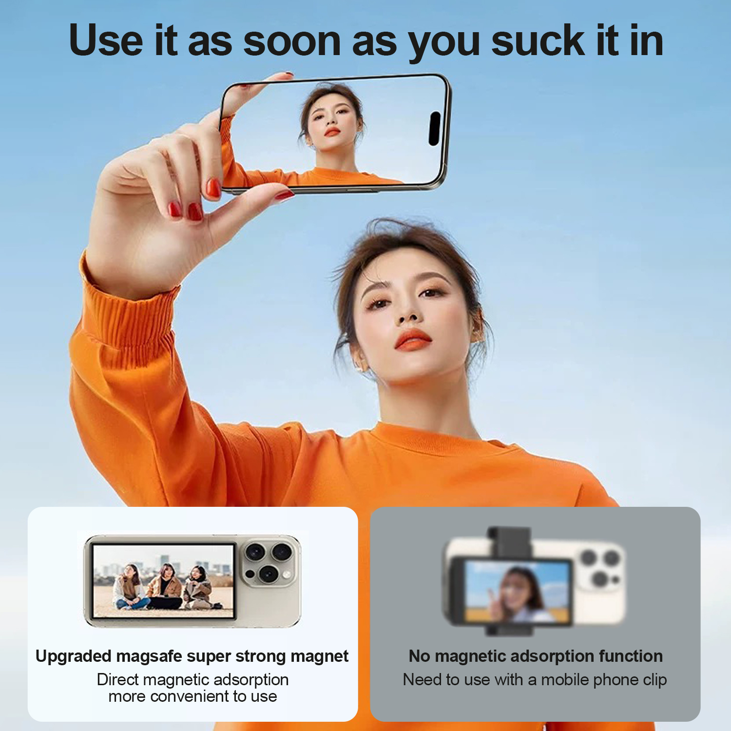 screen Selfie for vlogging Wireless magnetic selfie screen selfie ...