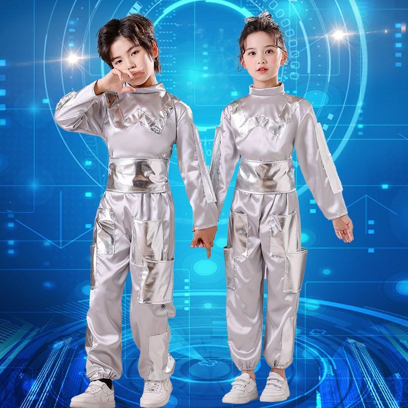 Science Costume for Kids Girl Boy Children Space Suit Robot Astronaut ...