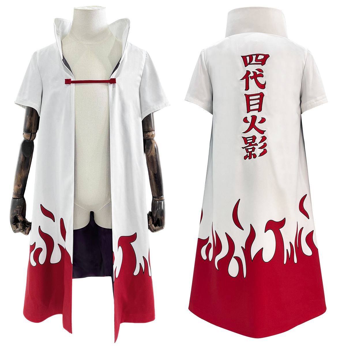 HOLOUN Anime Naruto Namikaze Minato Cosplay Costume Cloak Japanese ...
