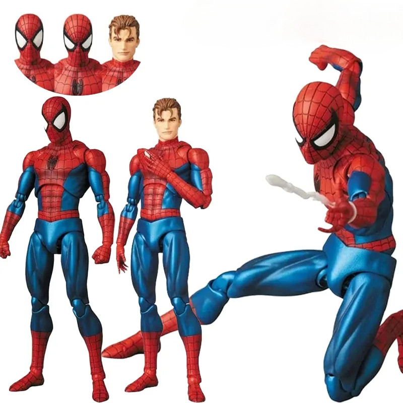 Ct Toys Spiderman Action Figure Mafex 075 The Anazing Spider-Man Comic Figure Figurine Pvc Model ...