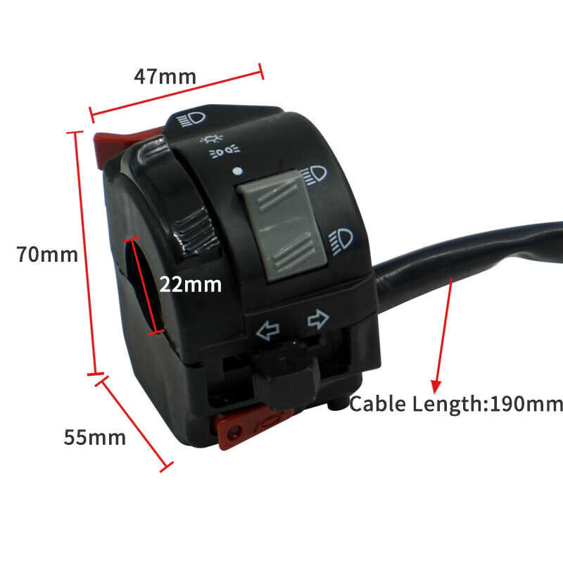 Motorcycle Modification Switch Universal CLICK/VARIO150 Left Side ...