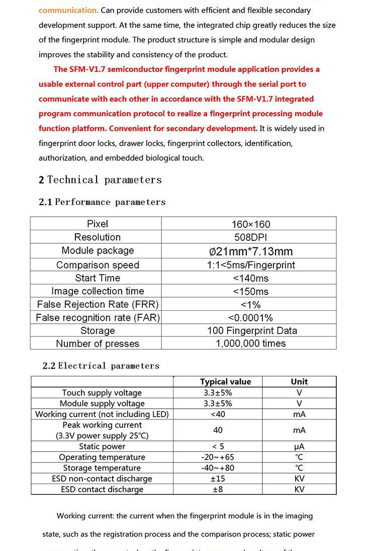 SFM-V1.7 Semiconductor Integrated Touch Capacitive Acquisition And ...