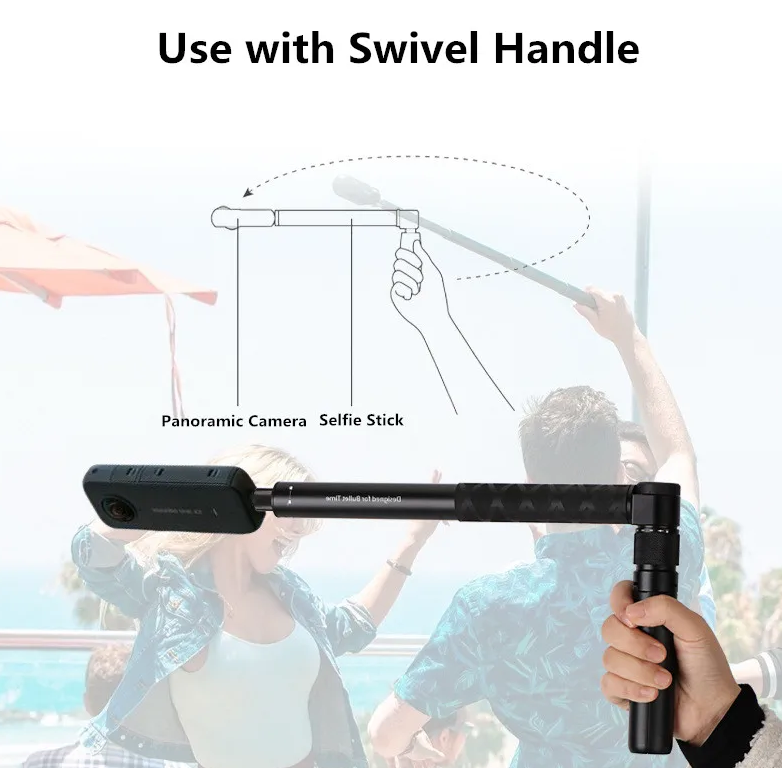 Extended Edition Selfie Stick Scalable Monopod for Insta 360 X5/ X4/X3 ...