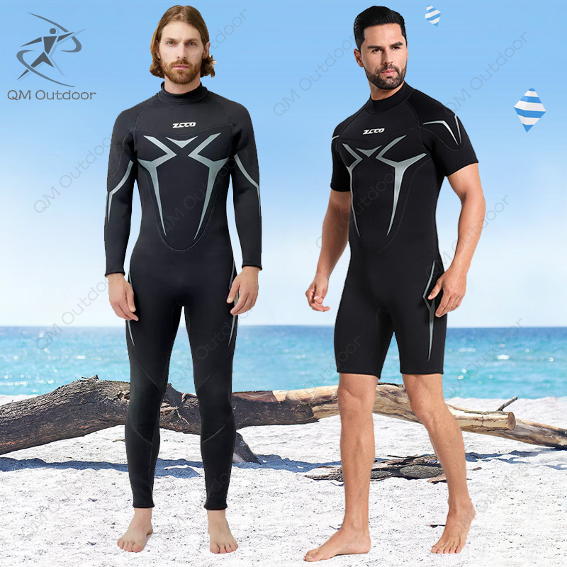 3mm Neoprene Wetsuit thickened warm one-piece diving suit for men Scuba ...