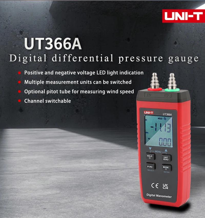 UNI-T UT366A Manometer Digital Surface Pressure Difference Measurement ...