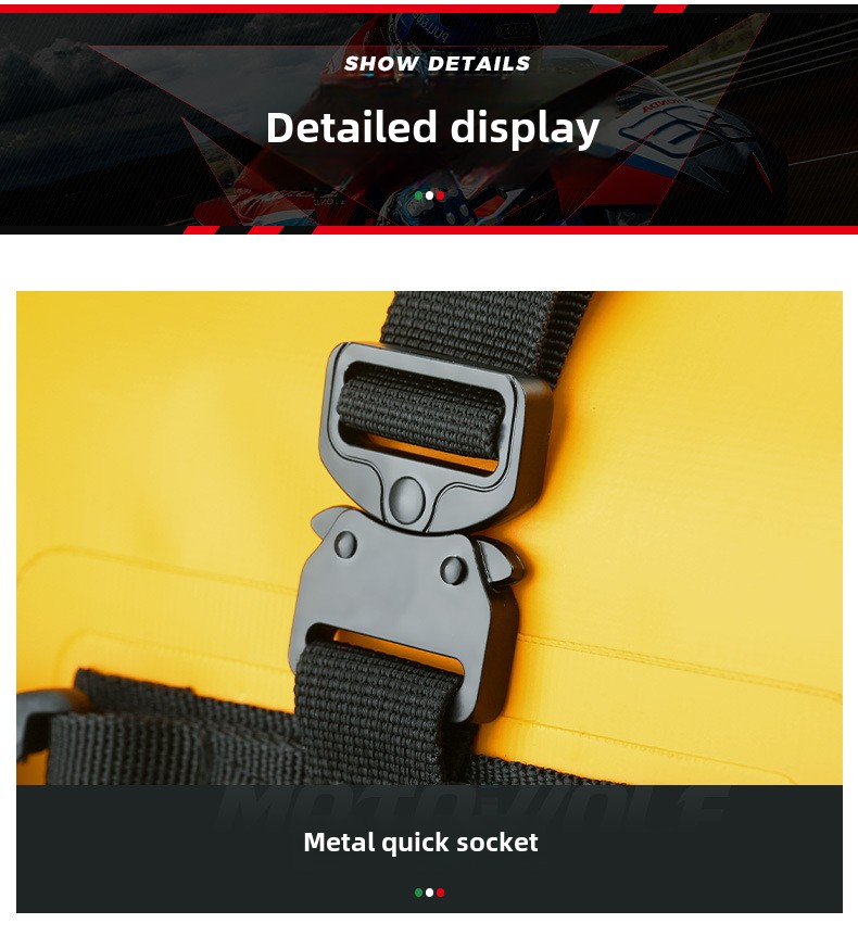 1PC Motorcycle saddlebag riding backpack side bag large capacity ...