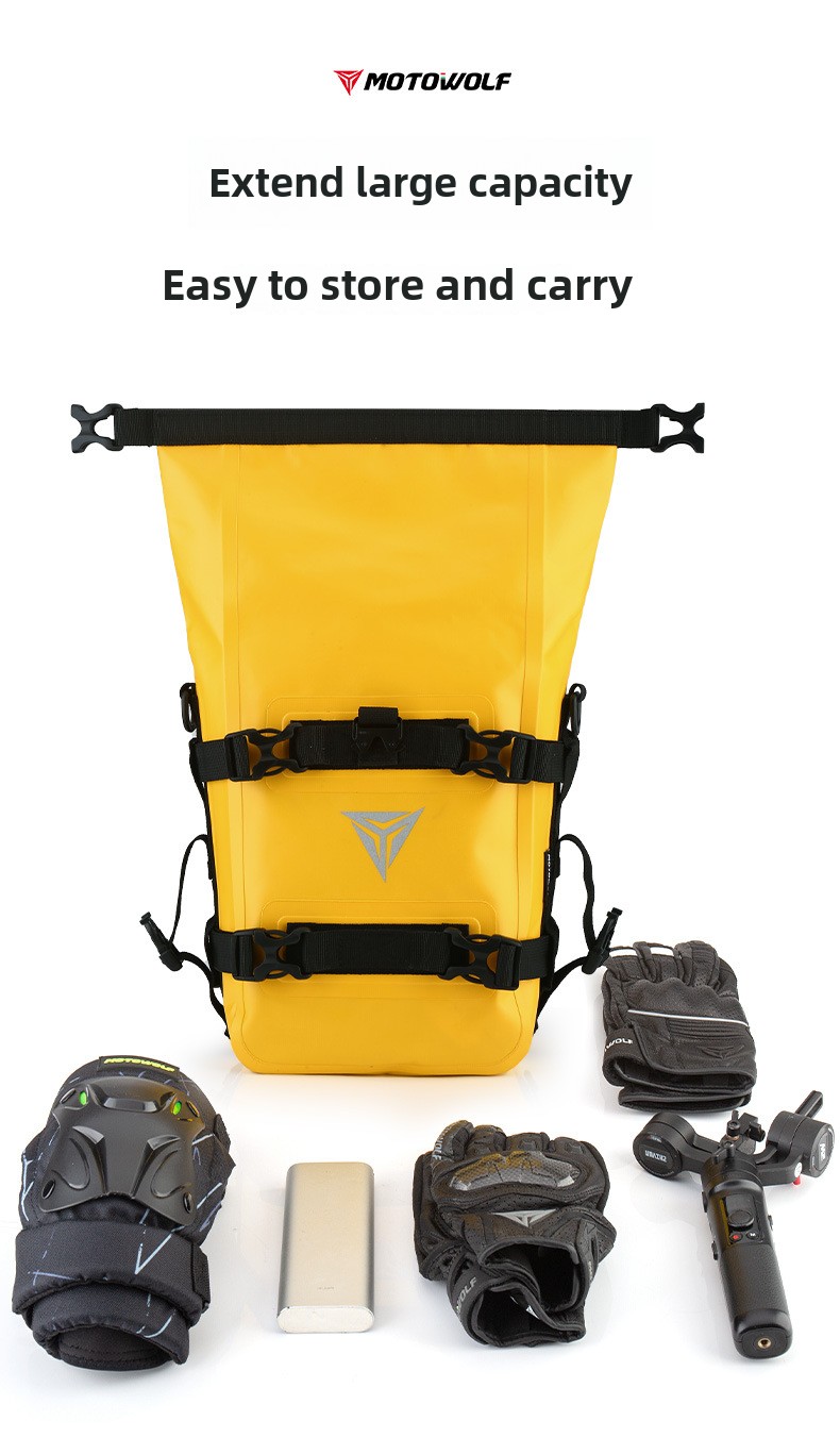 1PC Motorcycle saddlebag riding backpack side bag large capacity ...