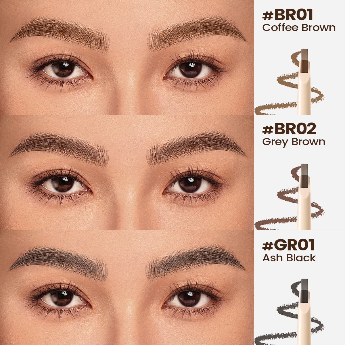 FOCALLURE EverSharp Blade Eyebrow Pencil Waterproof Smudge-proof High ...