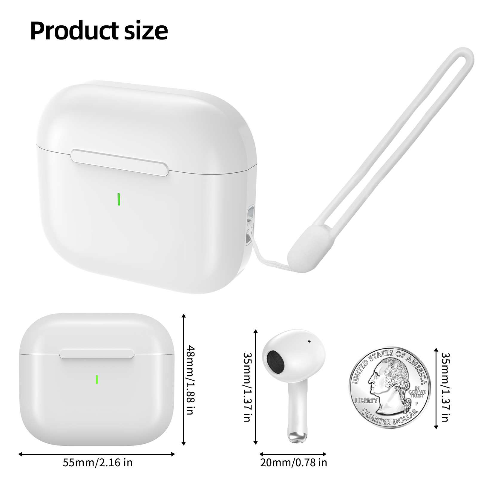 Goojodoq AI Wireless Earphone Bluetooth Earpods for iPhone Android ...