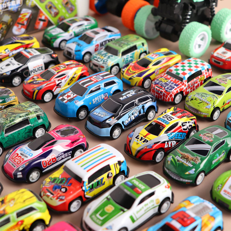 50Pcs Mini Toy Car Alloy Pull Back Vehicles Model Car with storage box ...
