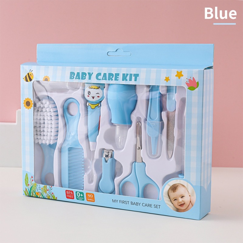10in1 Baby Care Kit Newborn Baby Personal Finger Brush Nasal Aspirator ...