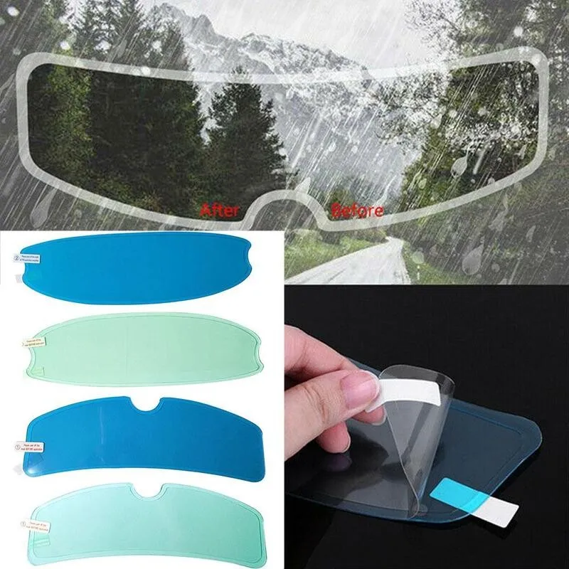 New Rainproof Anti-Fog Helmet Film for Motorcycle Visors - High Definition Universal Lens ...