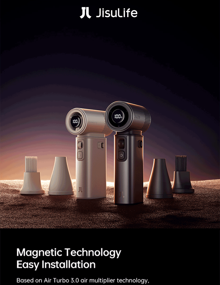 JISULIFE Handheld Fan Ultra2 9000mAh Longlasting Mini Fan 5 in 1 Fans ...