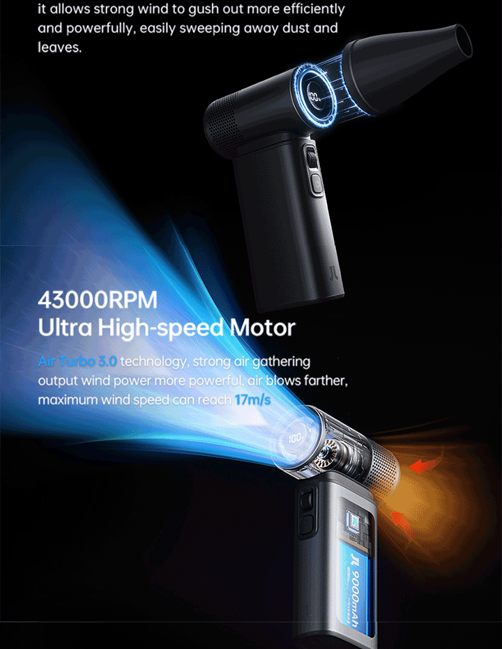 JISULIFE Handheld Fan Ultra2 9000mAh Longlasting Mini Fan 5 in 1 Fans ...