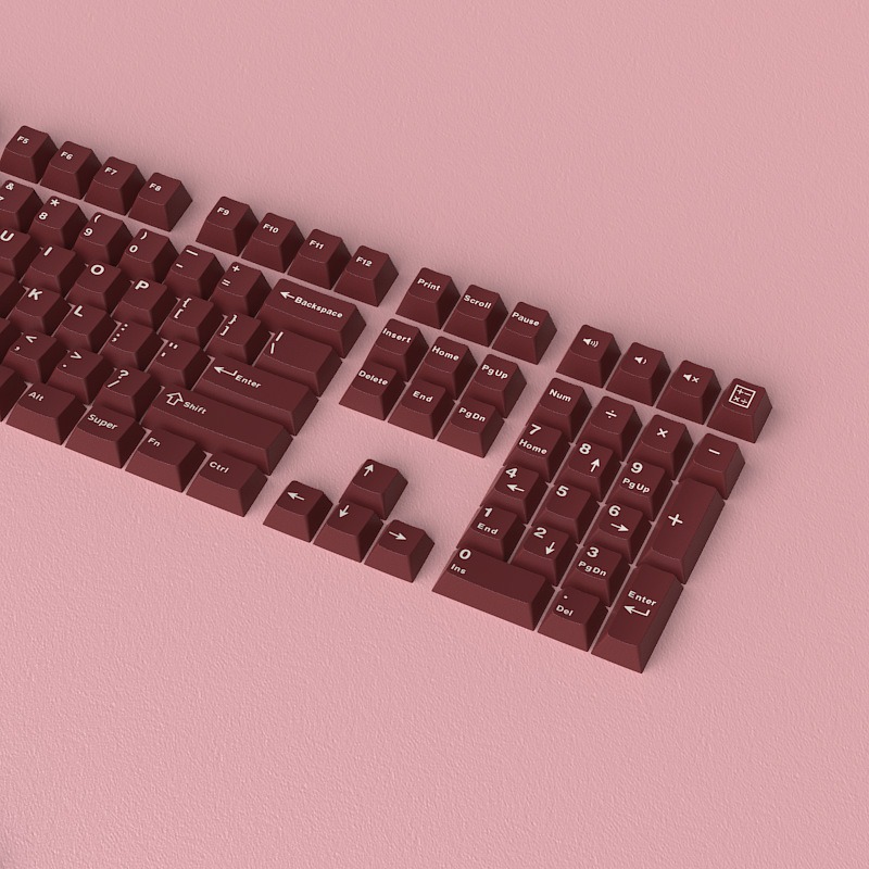 -LW- Flaming/Brownish Red/Inkiness/Deep Purple Simple PBT Material ...