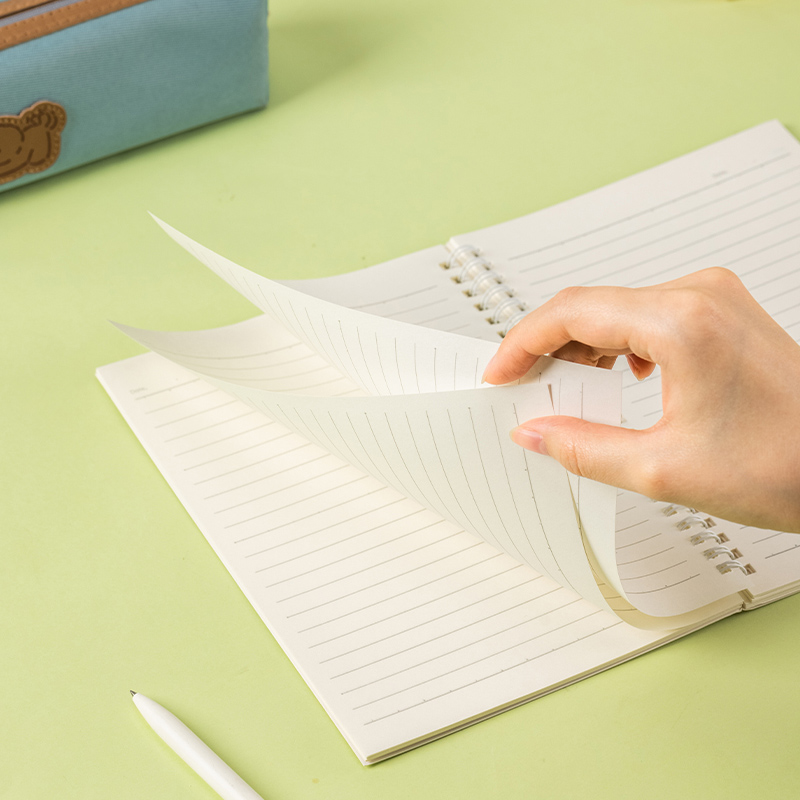 Deli 5PCS Thick A5 Spiral Notebook 60 Sheets Student Line Hardbound ...