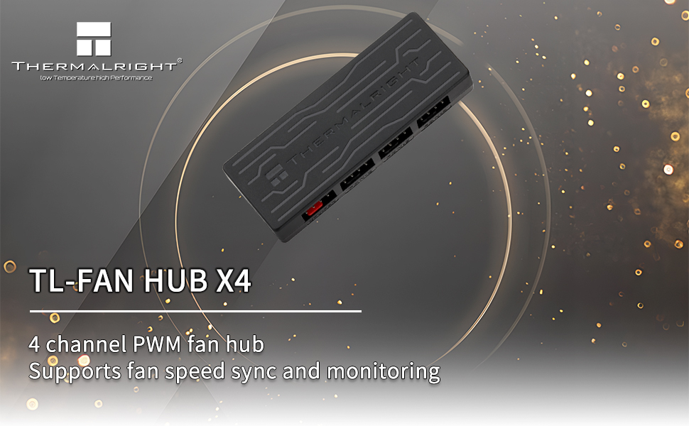 Thermalright ARGB Fan HUB Controller Support 8 Groups of Fans, 8-Port 4 ...