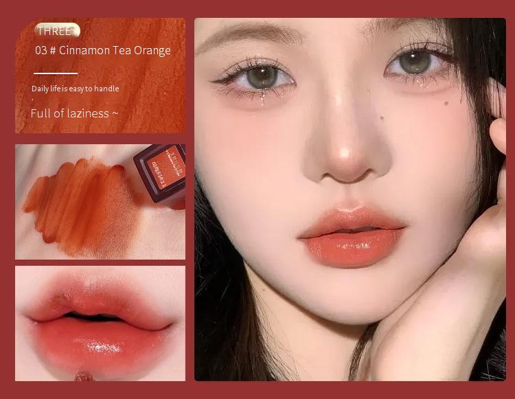 Gege Bear 6 Colors Matte Makeup Lip Gloss, Velvet Waterproof Glaze ...