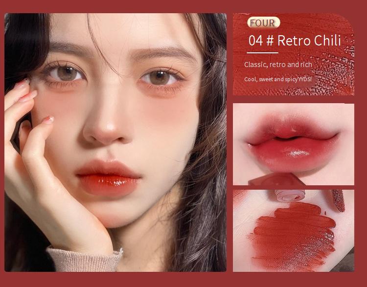 Gege Bear 6 Colors Matte Makeup Lip Gloss, Velvet Waterproof Glaze ...