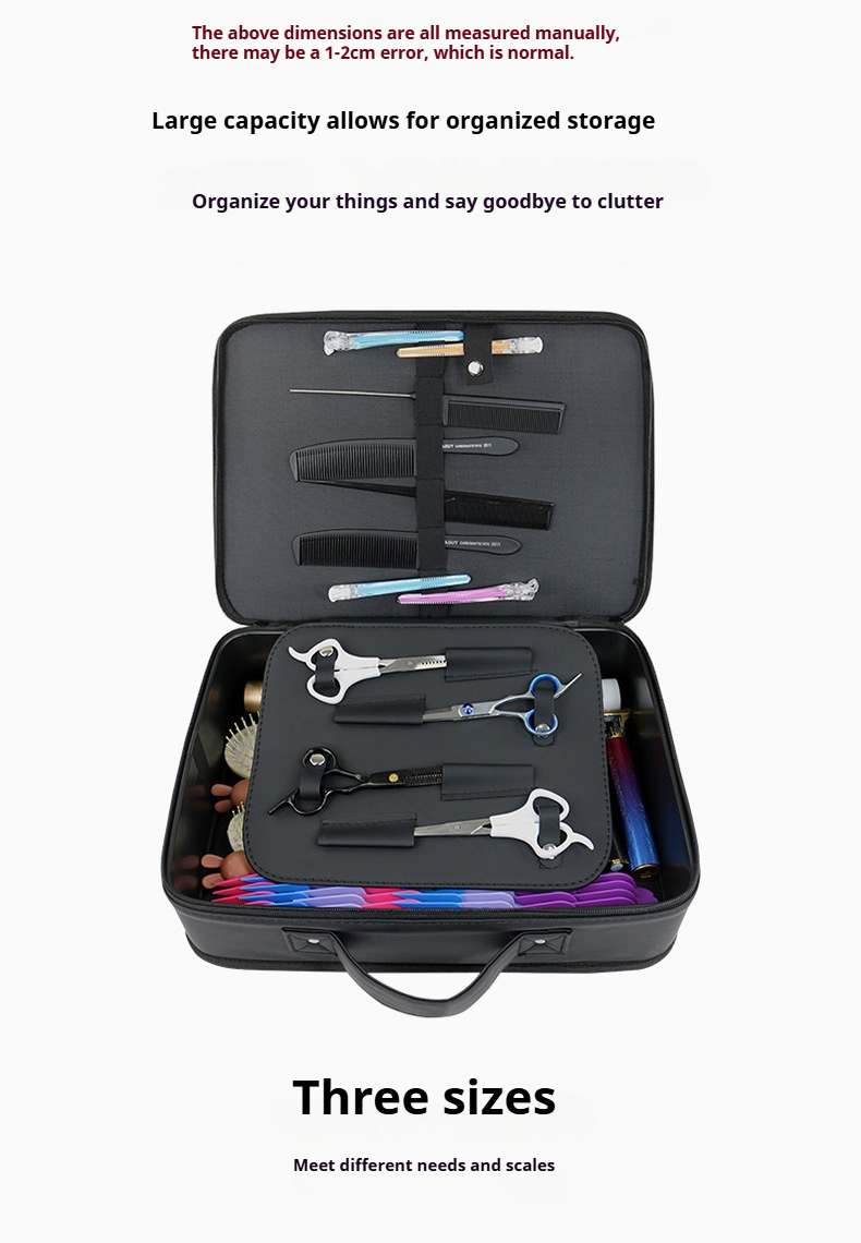 Salon Haridressing Bag Barber Haircut Scissor Bag Multi-Function ...