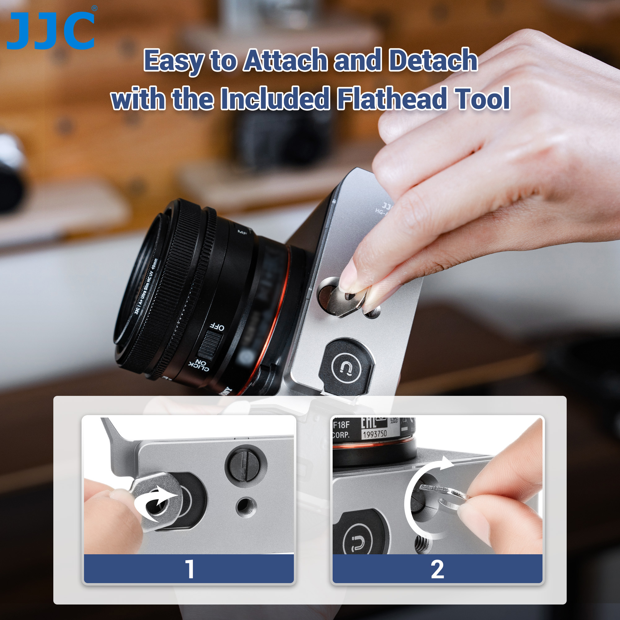 JJC Extension Grip Sony a7CII a7CR a7C II R a7C2 Camera Hand Grip Arca ...