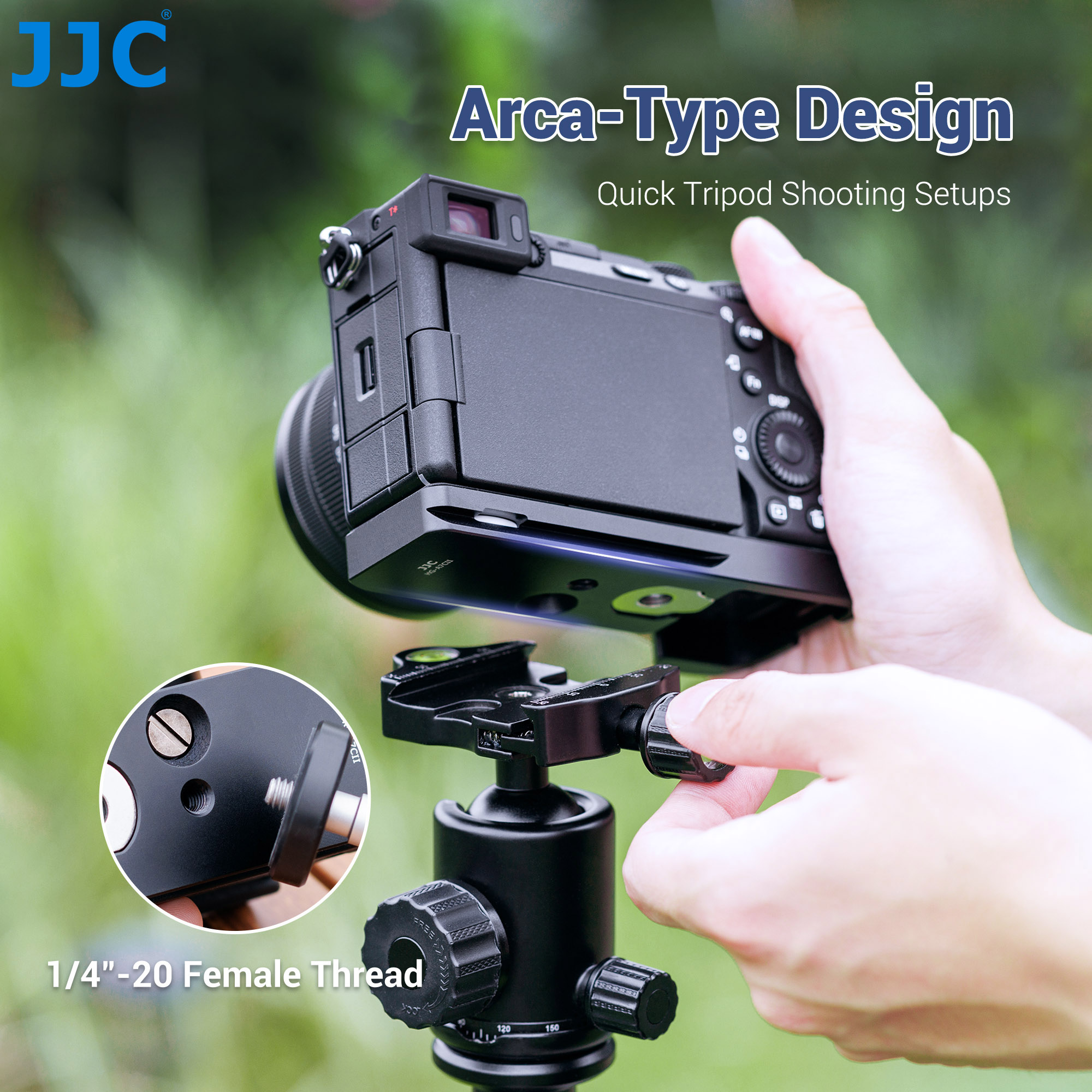 JJC Extension Grip Sony a7CII a7CR a7C II R a7C2 Camera Hand Grip Arca ...