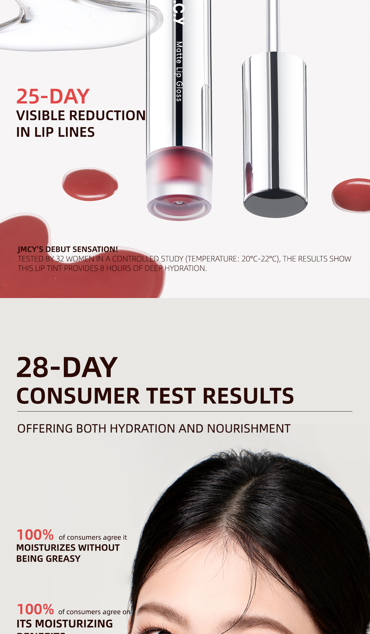 【NO lIP lINES】JMCY Velvet Matte Liptint SPF 25 PA+++ 8h Hydration Lock ...