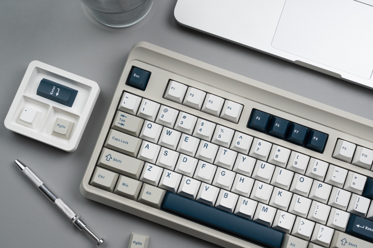 Womier 137 Keys Retro Blue PBT Double Shot Keycaps Set Minimalist ...