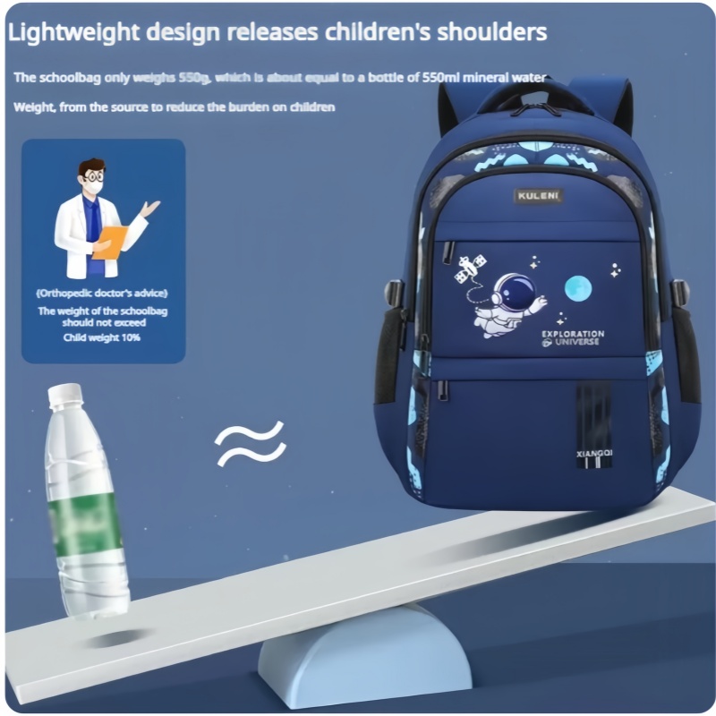 Children's schoolbag 2025 New Cute Cartoon Large Capacity Spine ...