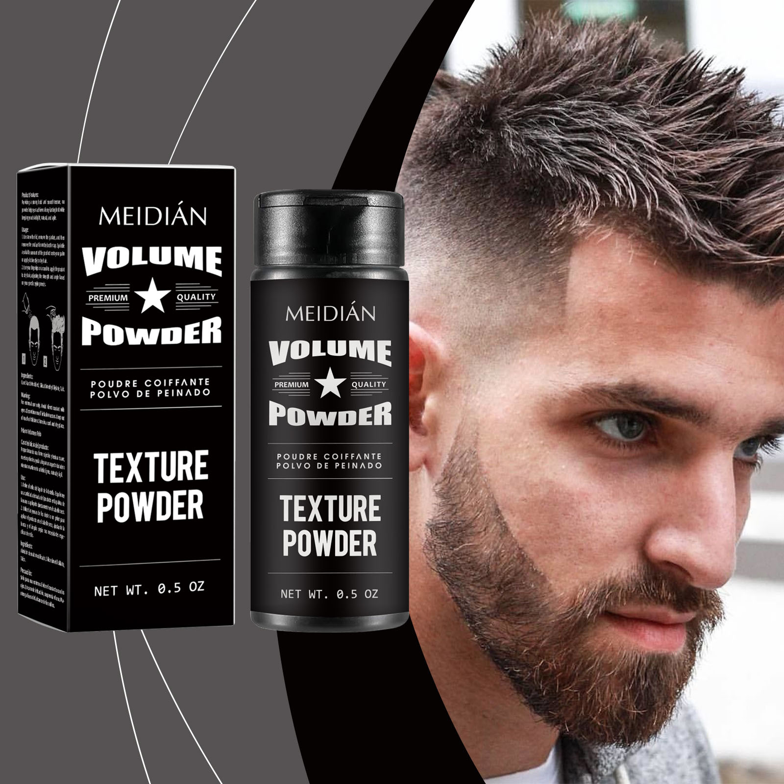 Ultra-Light Hair Volumizing Powder for Men, Unisex Adults, Fluffy Hair ...