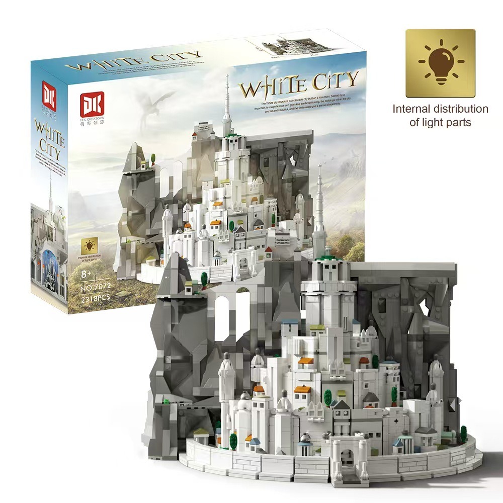 White City Minas Tirith LOTR Building Blocks 2318 Pcs TEC CREATORS ...