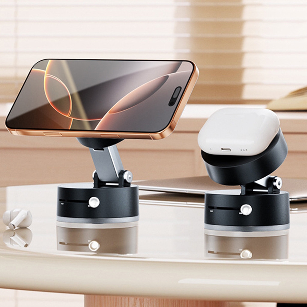 Magnetic Vacuum Magsafe Phone Holder 360° Rotation Car Electric Vacuum ...