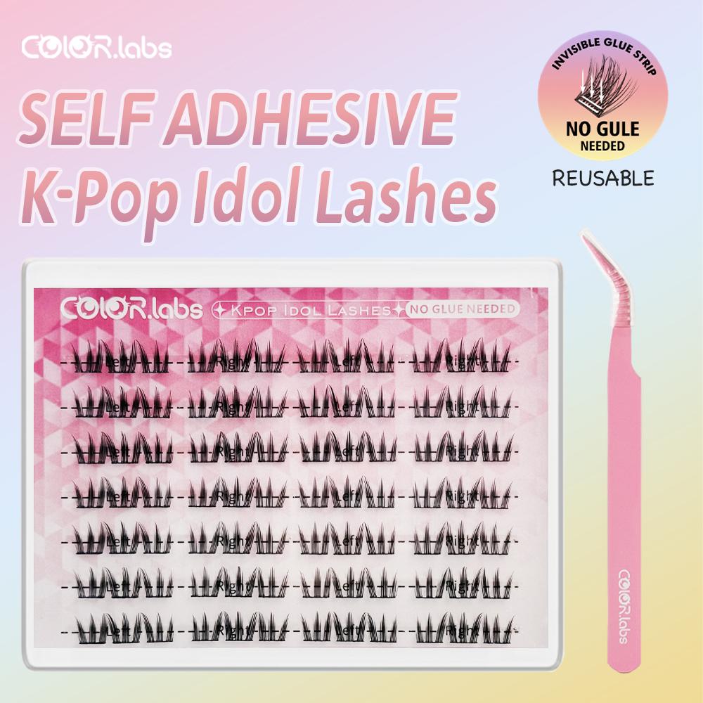 COLOR.Labs Self Adhesive Eyelashes 84pcs K-Pop Style Eyelash Extensions ...