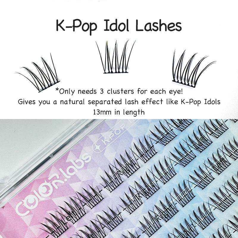 COLOR.Labs Self Adhesive Eyelashes 84pcs K-Pop Style Eyelash Extensions ...