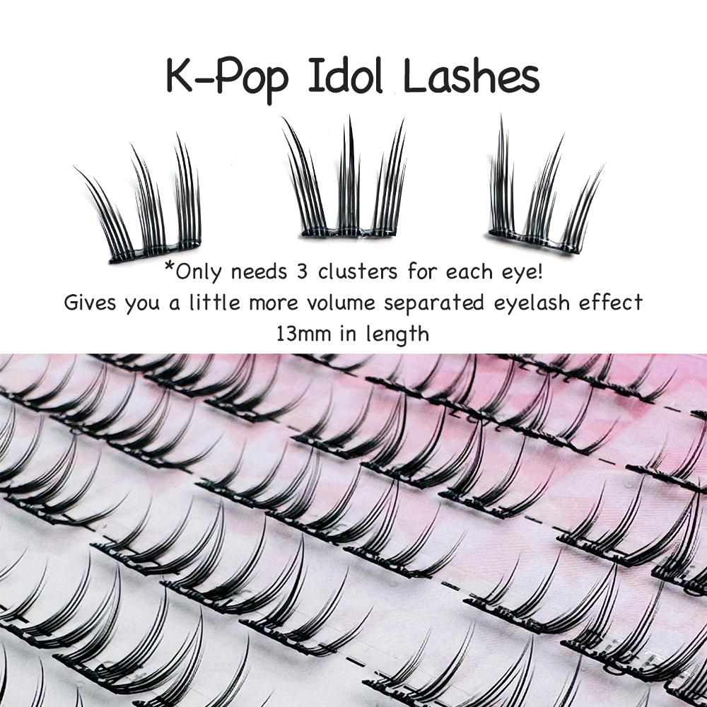 COLOR.Labs Self Adhesive Eyelashes 84pcs K-Pop Style Eyelash Extensions ...