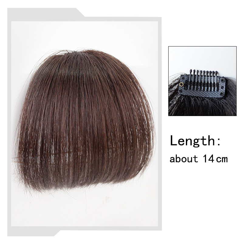 Invisible Bangs Hairpiece - Seamless Fake Fringe for Women, Sweet Girl ...