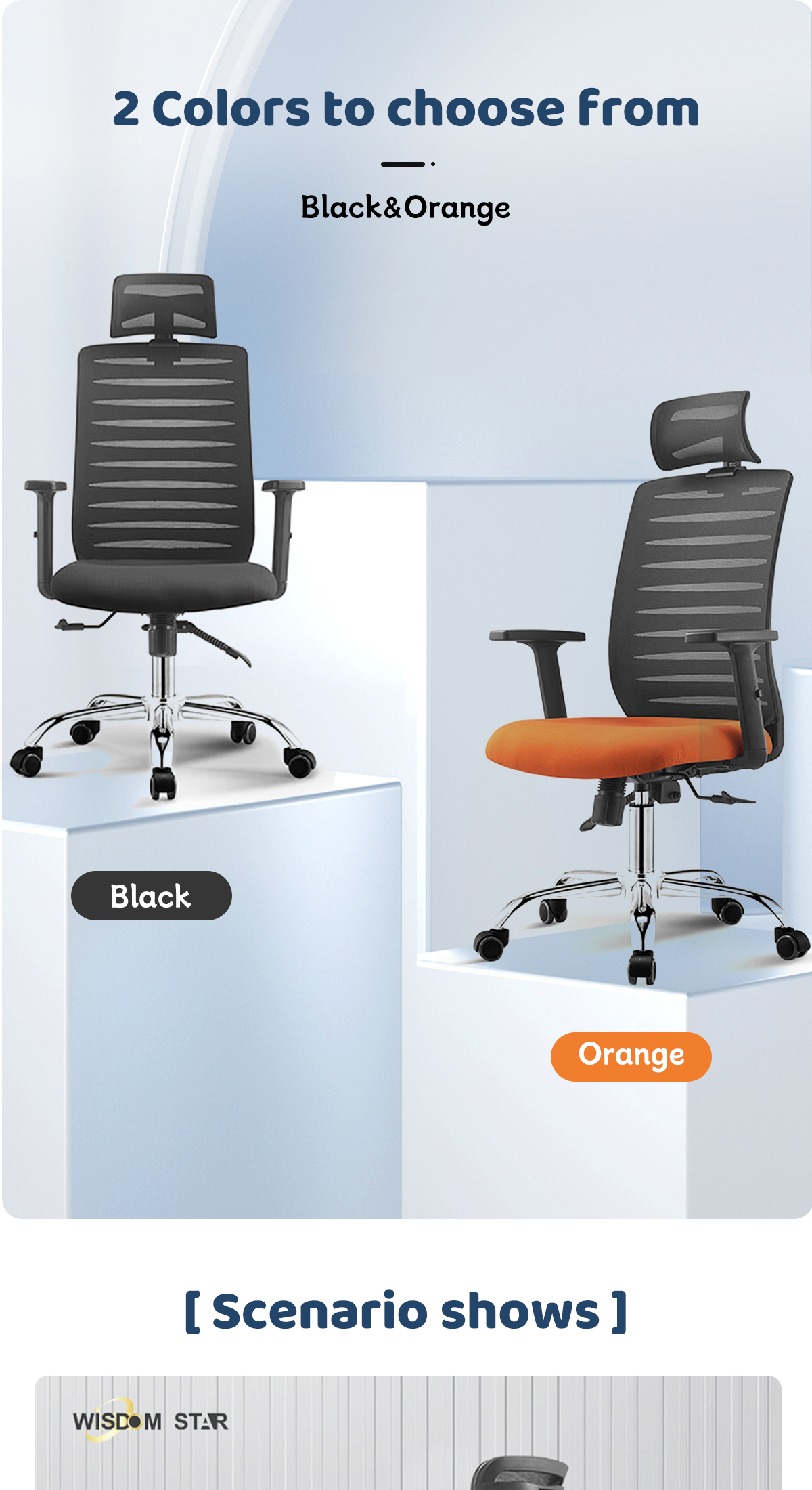 wisdomstar ergonomic gaming chair inplay chair Split back chair，Split ...