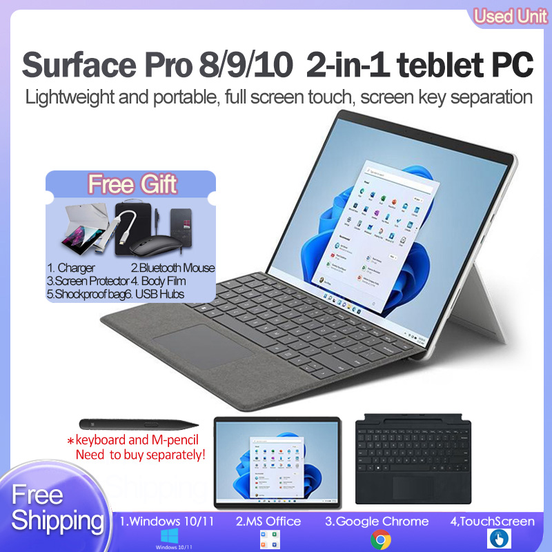 （99 NEW）Microsoft Surface pro9 pro8 pro7+ Laptop 2 in 1 Core i5/i7-12th ...