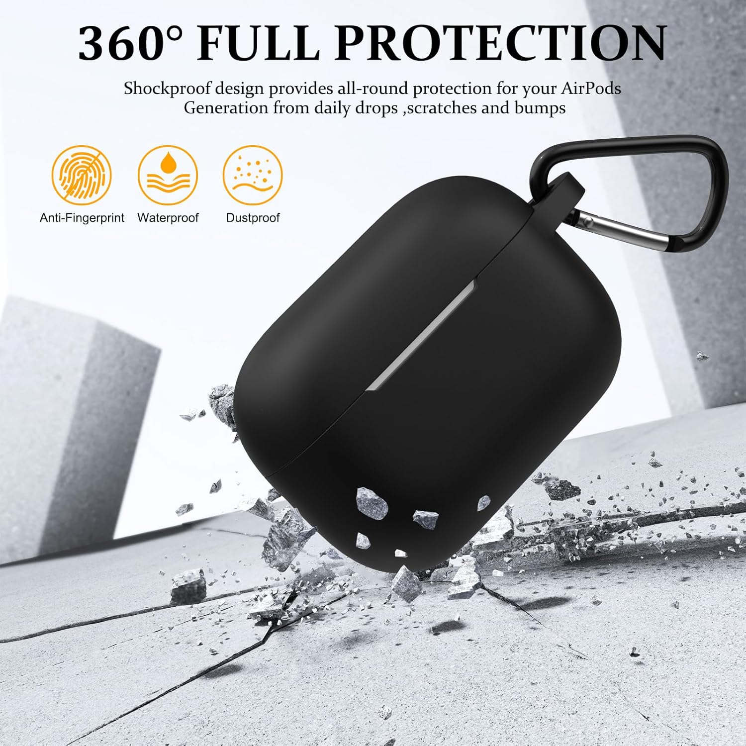 SPRISE AirPods 3 Case Cover, Soft Silicone Protective Case for AirPods ...