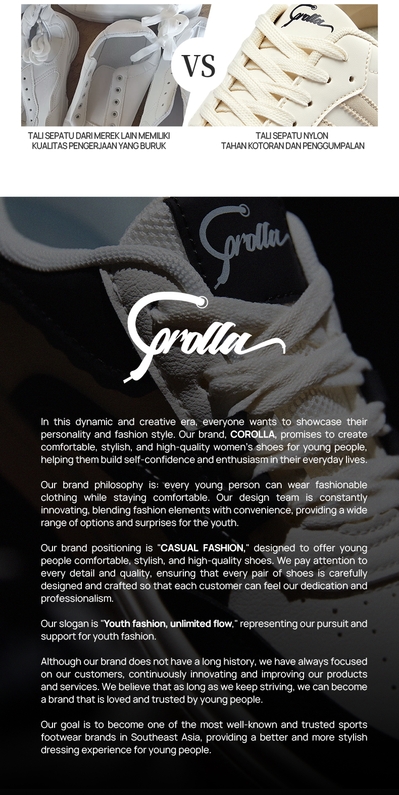 【Sales volume:16K+】COROLLA Soft PU Material Lightweight korean sapatos ...