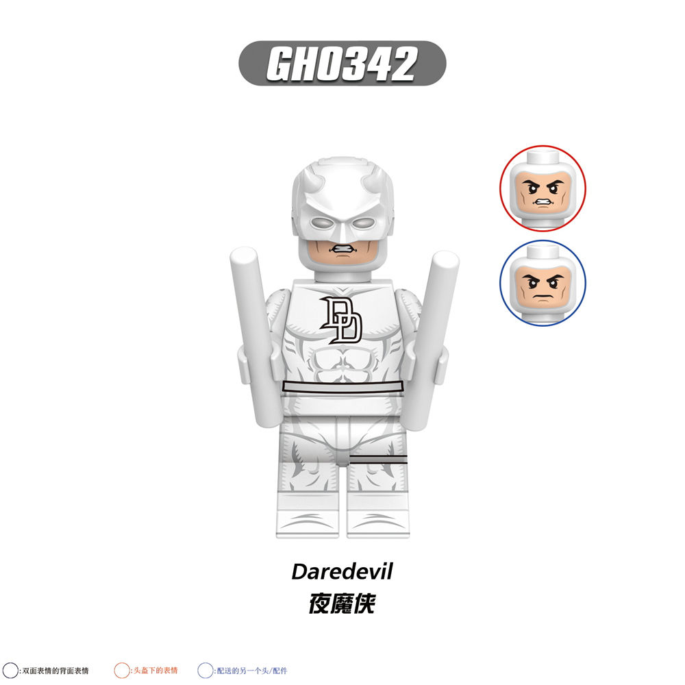 Daredevil Punisher Block Toys Figure G0145 Mini Toy Building Block ...