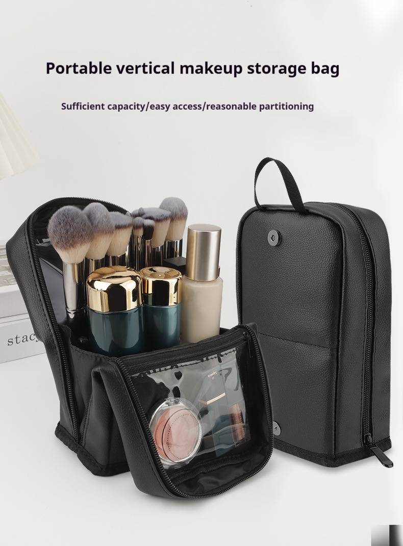 Multi Functional Large Capacity Vertical Makeup Brush Bag Storage Convenient Professional Makeup ...