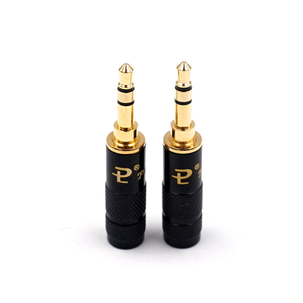 1 Pcs 3.5mm 3/4 Poles Earphone Plug Audio Jack Stereo Adapter Gold ...