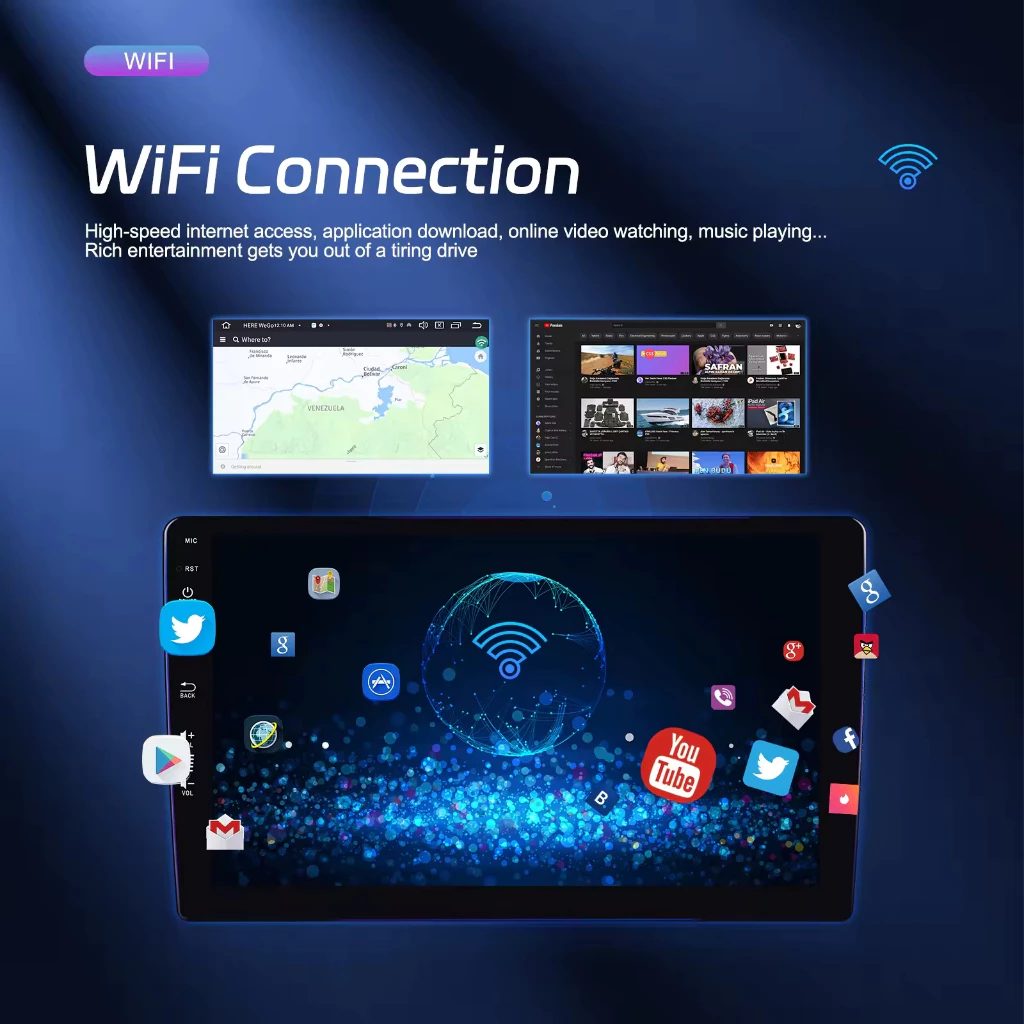 ESSGOO 6+128GB Octa-core Android 14 Carplay Android Auto 7" 9" 10" 2 Din Car MP5 Player QLED ...