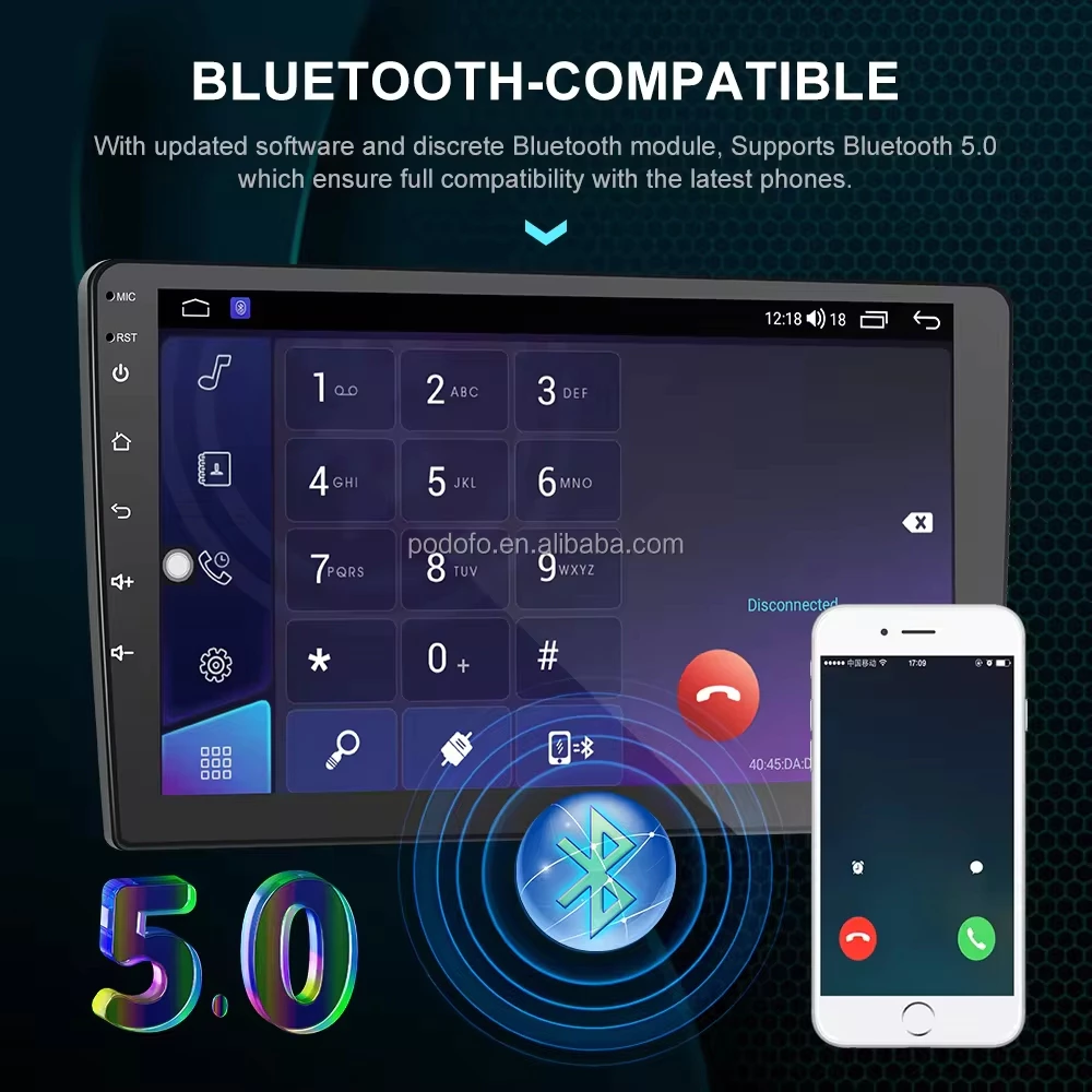 ESSGOO 6+128GB Octa-core Android 14 Carplay Android Auto 7" 9" 10" 2 Din Car MP5 Player QLED ...