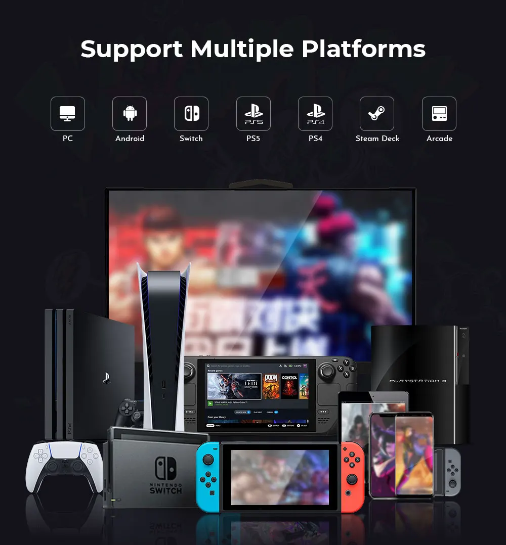 Haute42 E16 Mirrored Hitbox Leverless Controller For PC / PS4 / PS5 ...