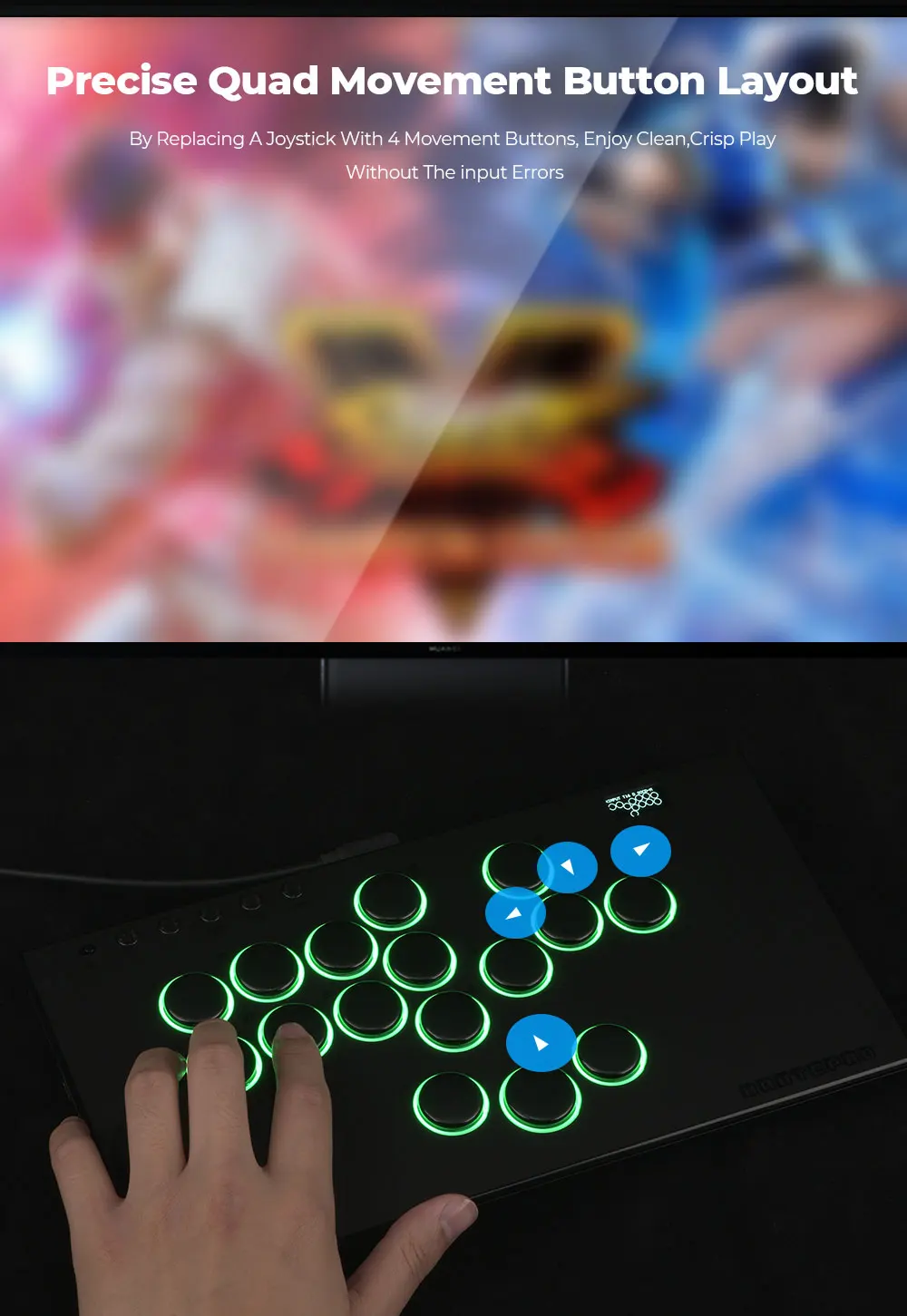 Haute42 E16 Mirrored Hitbox Leverless Controller For PC / PS4 / PS5 ...