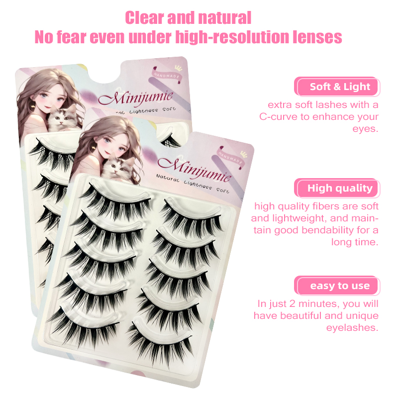 Minijumie A whole bunch of novice false eyelashes Thick Eyelashes ...